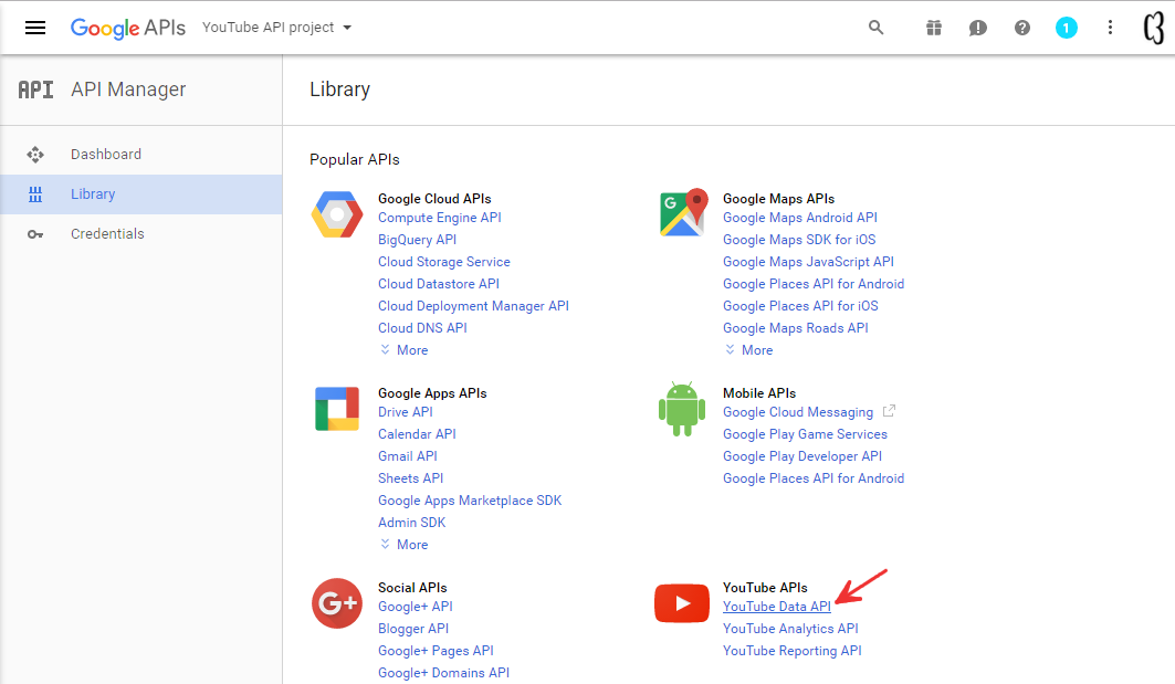 Getting started / Set YouTube server key - WordPress YouTube Plugin ...