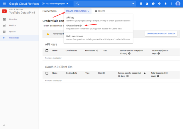 Getting started / Set up YouTube OAuth client ID and secret - WordPress YouTube Plugin - YouTube ...