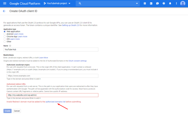 Getting Started Set Up Youtube Oauth Client Id And Secret Wordpress Youtube Plugin Youtube