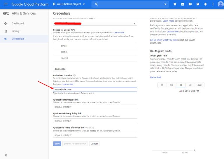 Getting Started Set Up Youtube Oauth Client Id And Secret Wordpress