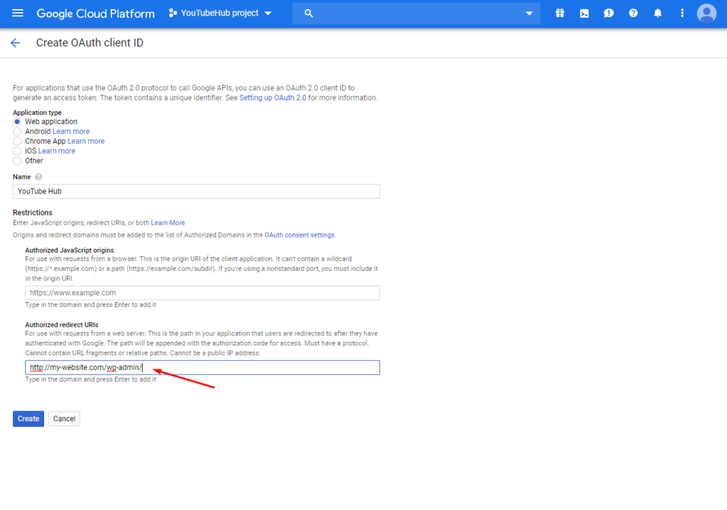 Getting Started Set Up Youtube Oauth Client Id And Secret Wordpress Youtube Plugin Youtube