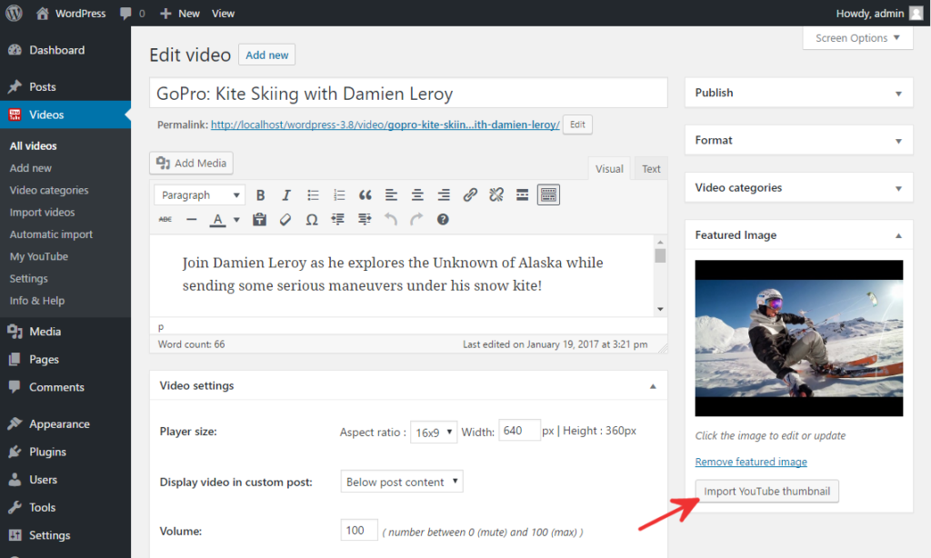 Content importing / Video image import - WordPress YouTube Plugin ...